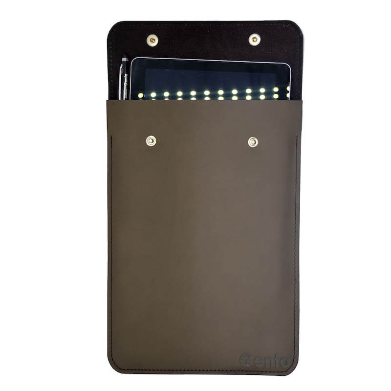 Huse de tableta din piele naturala, Sleeve tableta - Genta